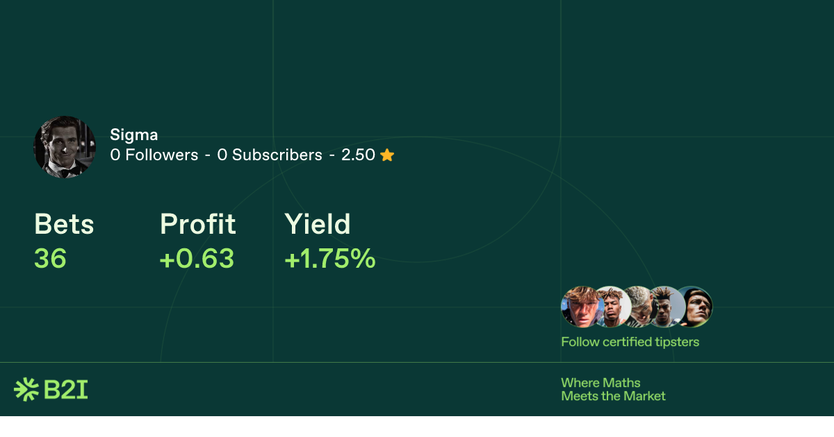 Sigma - Free Tipster | Bet2Invest