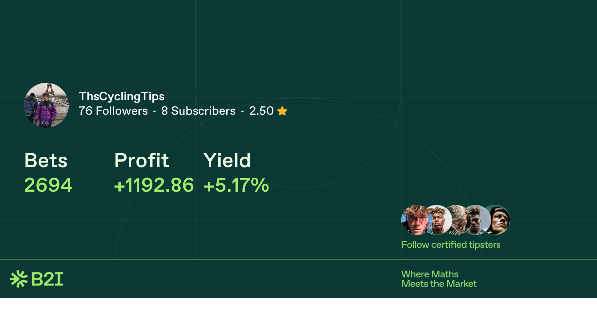ThsCyclingTips - Free Tipster | Bet2Invest